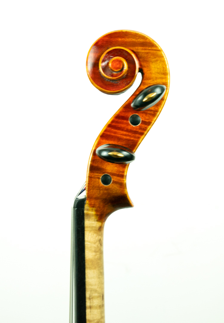 MV17/ 10C Pre-owned Chinese modern handmade violin with decorated back ...