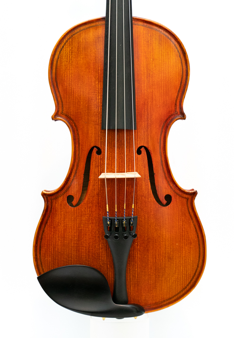 MV17/ 10C Pre-owned Chinese modern handmade violin with decorated back ...