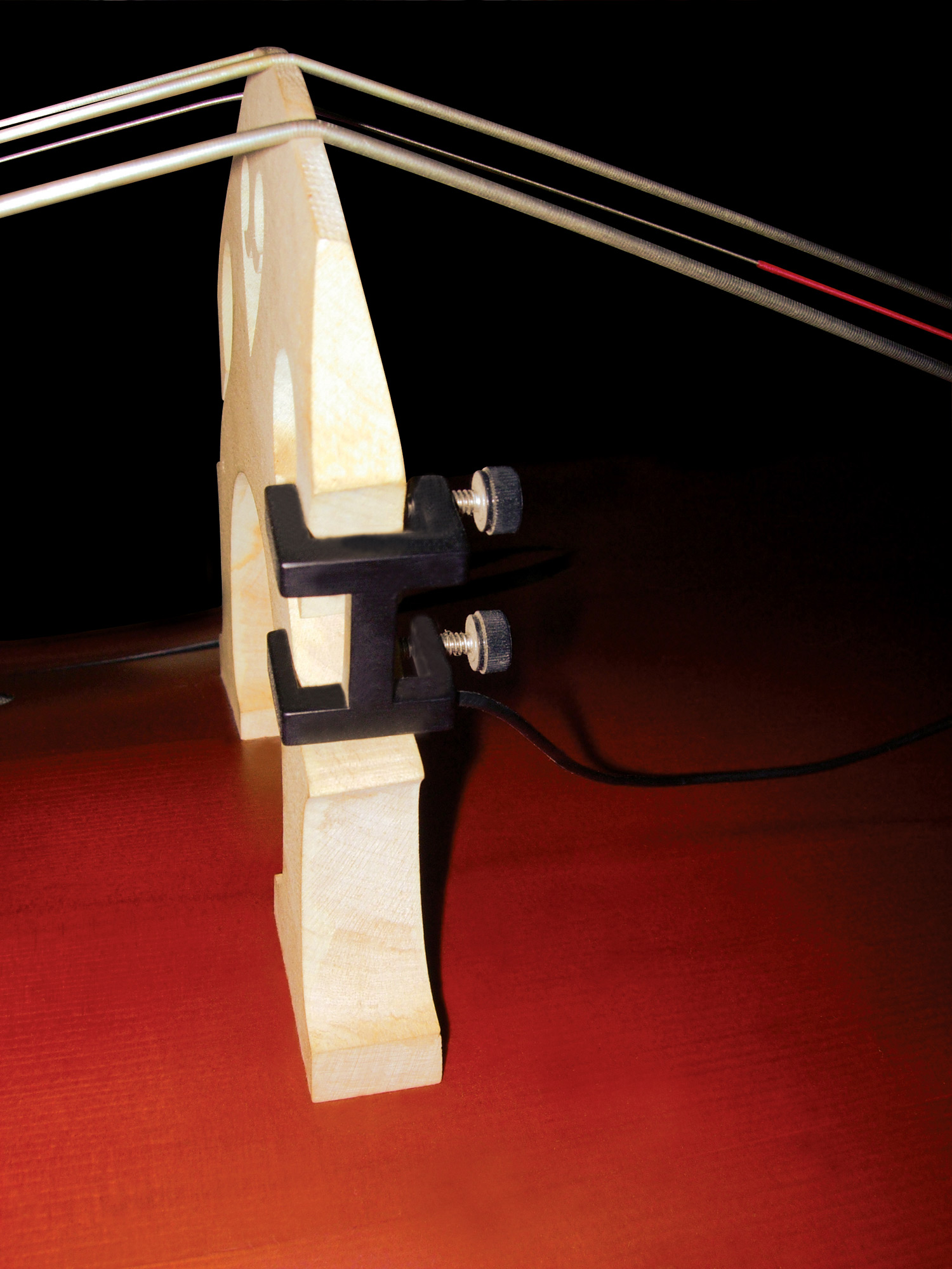 Barcus Berry B3150 Clamp-on Bass Bridge Piezo Transducer with Preamp ...